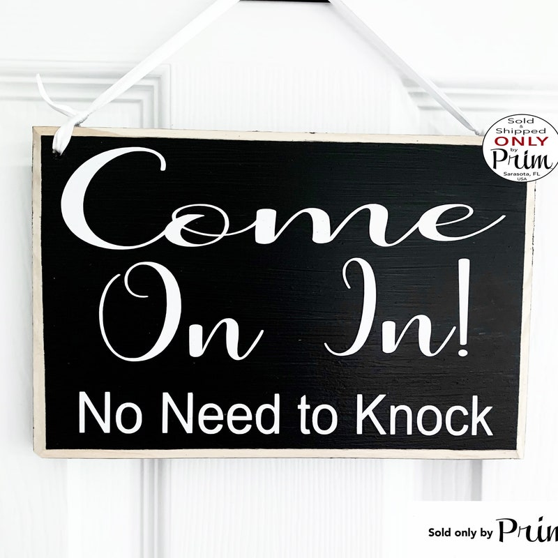 Please Knock and Come In - Etsy