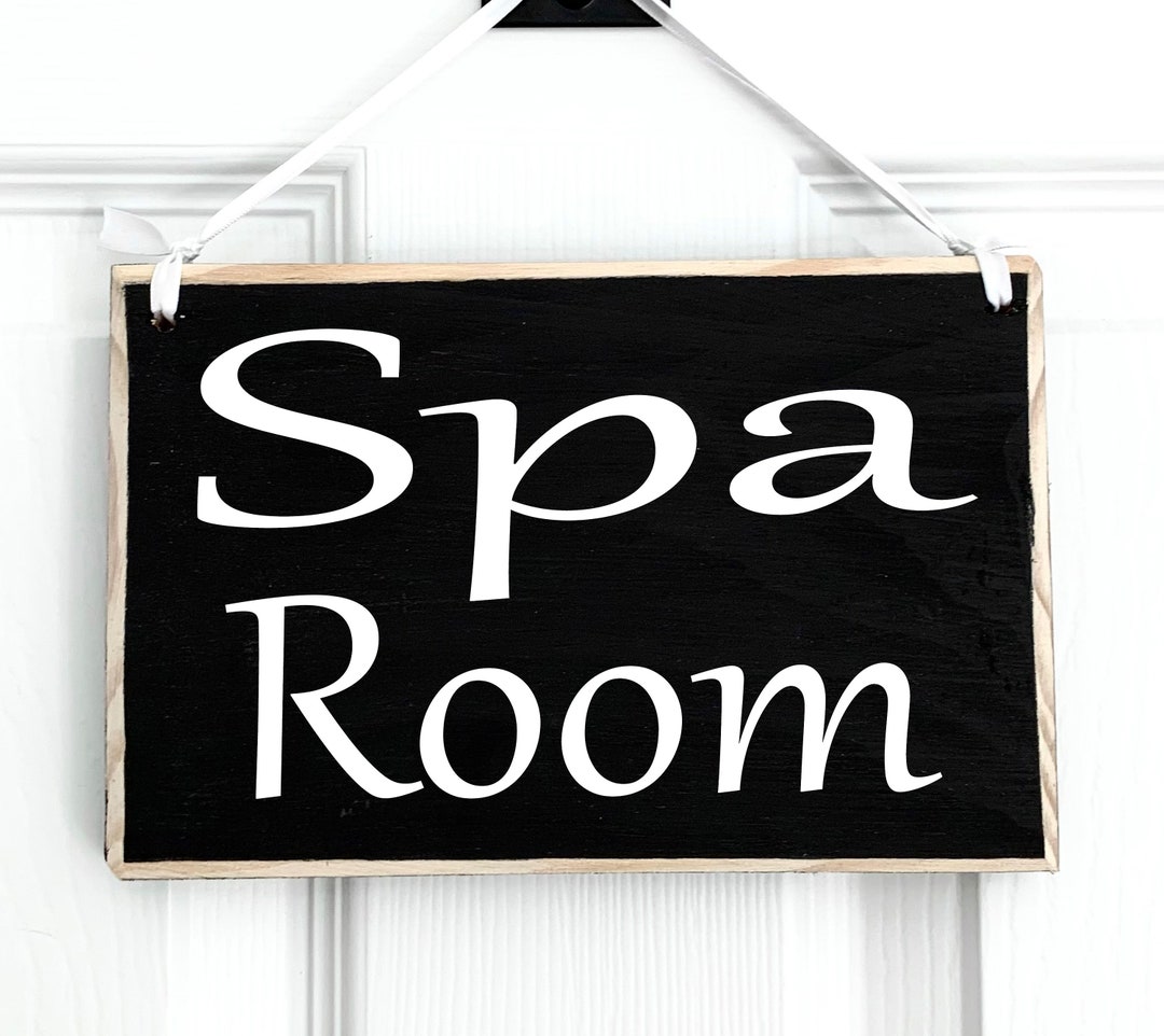 8x6 Spa Room Custom Wood Sign | Treatment in Session Please Do Not ...