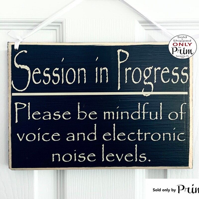 Quiet Please Sign - Etsy