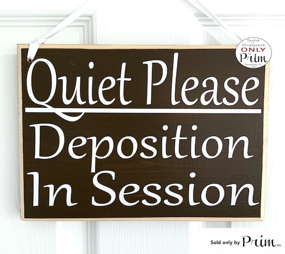 Quiet Please Meeting In Progress Sign