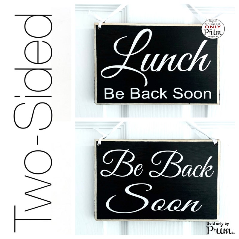 Gone to Lunch Sign - Etsy