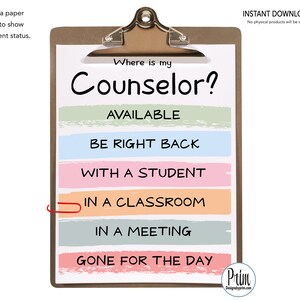 Counselor Office Sign, School Counselor Sign, Teacher Sign, School ...