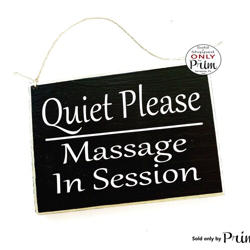 8x6 Massage in Session Please Do Not Disturb Custom Wood Sign - Etsy