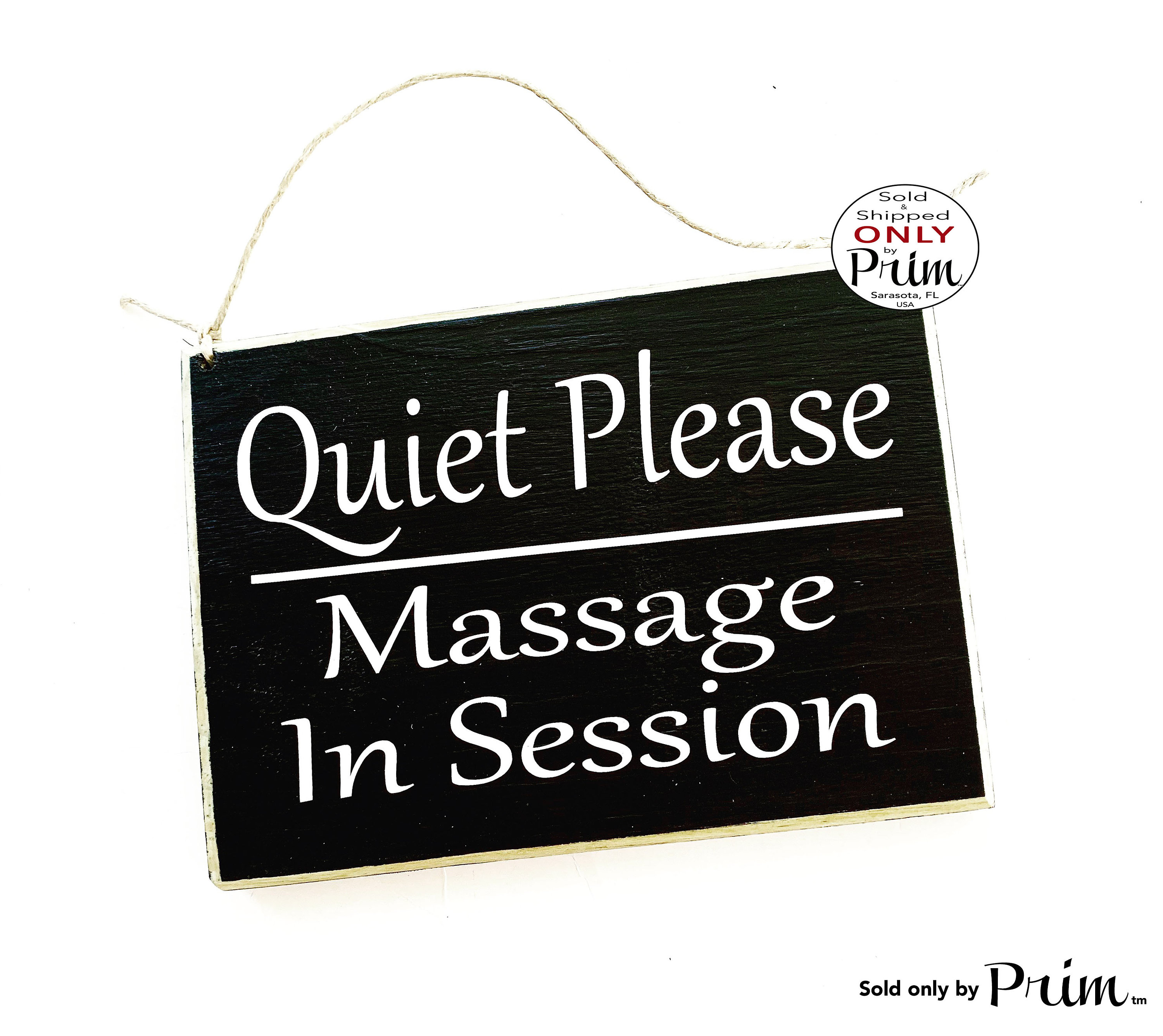 8x6 Quiet Please Massage In Session Custom Wood Sign Quiet | Etsy