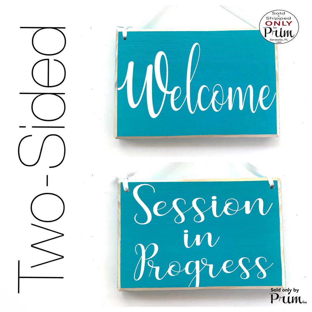 Session in Progress Sign, Welcome Office Sign, Please Do Not Disturb ...