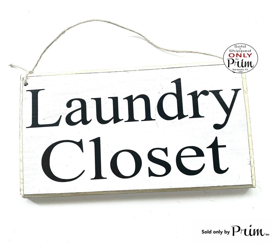 10x6 Laundry Closet Custom Wood Sign | Washroom Wash Room Rinse ...