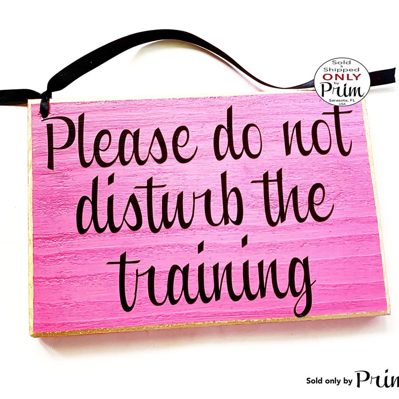 Training in Progress Sign - Etsy