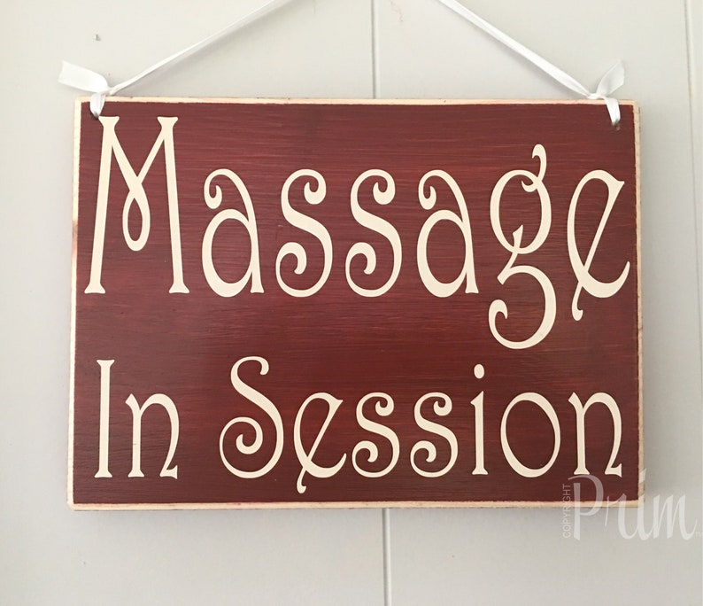 8x6 Massage in Session Custom Wood Sign in Progress Please - Etsy