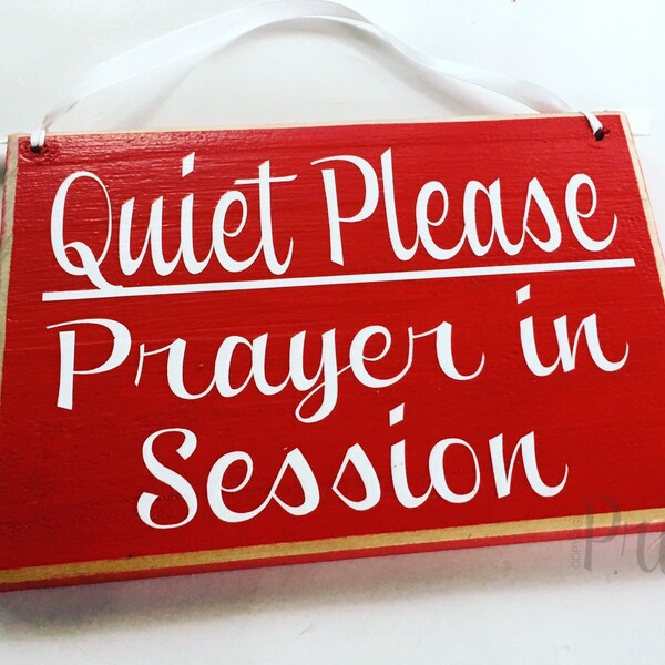 Praying in Progress Sign - Etsy