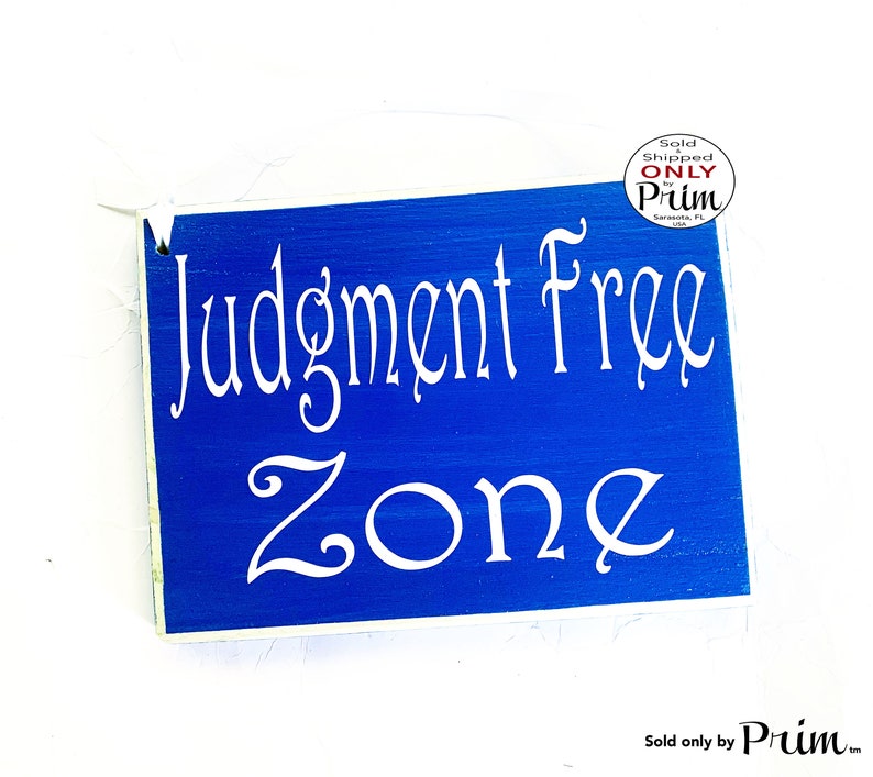 8x6 Judgment Free Zone Custom Wood Sign Namaste Drama Please - Etsy