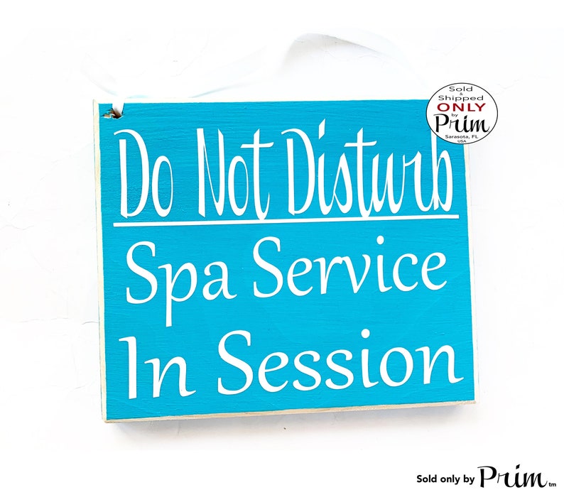 8x8 Do Not Disturb Spa Service in Session Custom Wood Sign - Etsy
