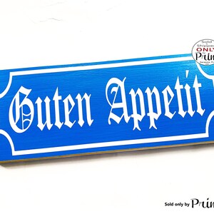 14x6 German Guten Appetit Custom Wood Sign Good Appetite - Etsy