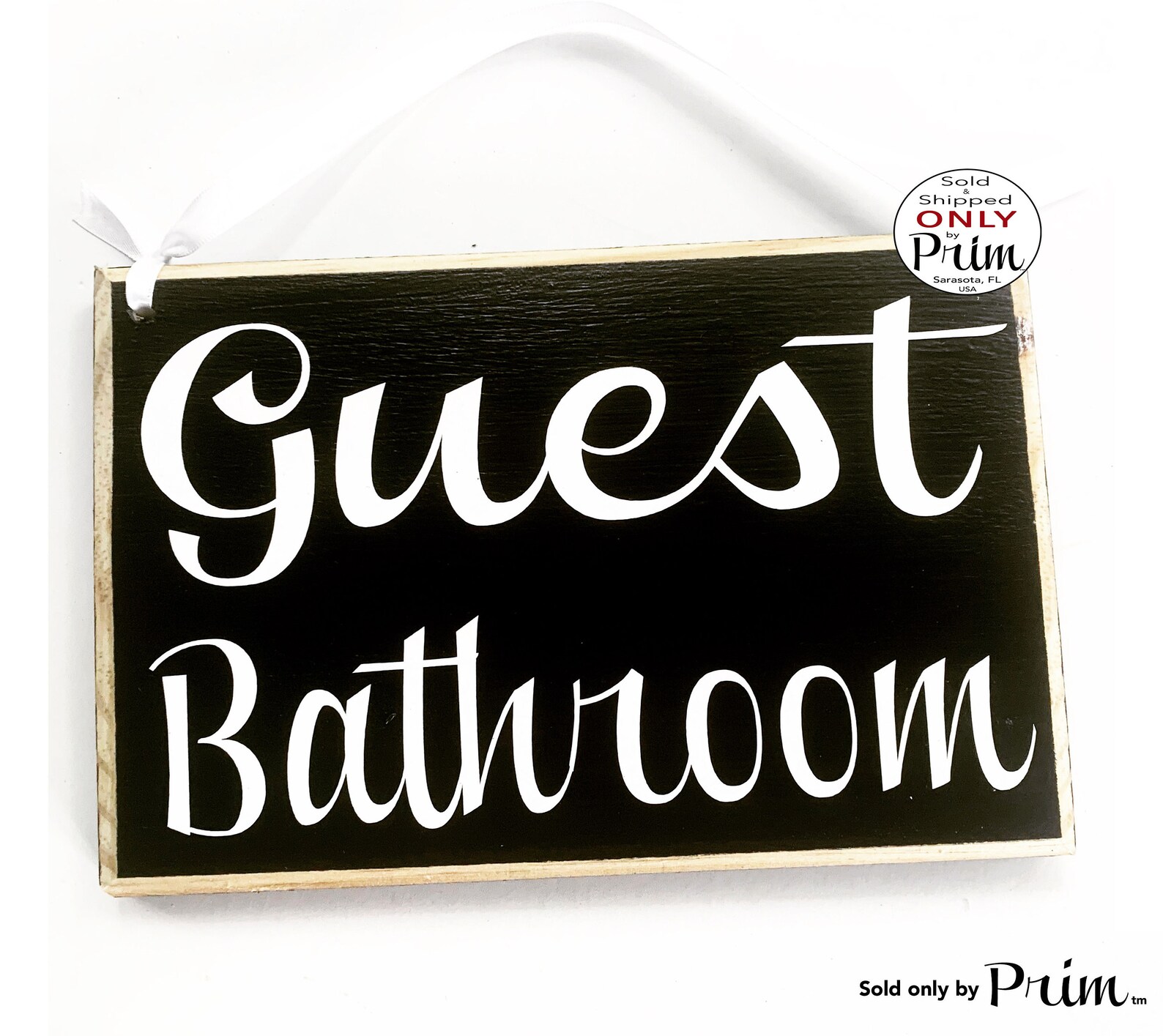 8x6 Guest Bathroom Custom Wood Sign Bathroom Restroom Outhouse - Etsy
