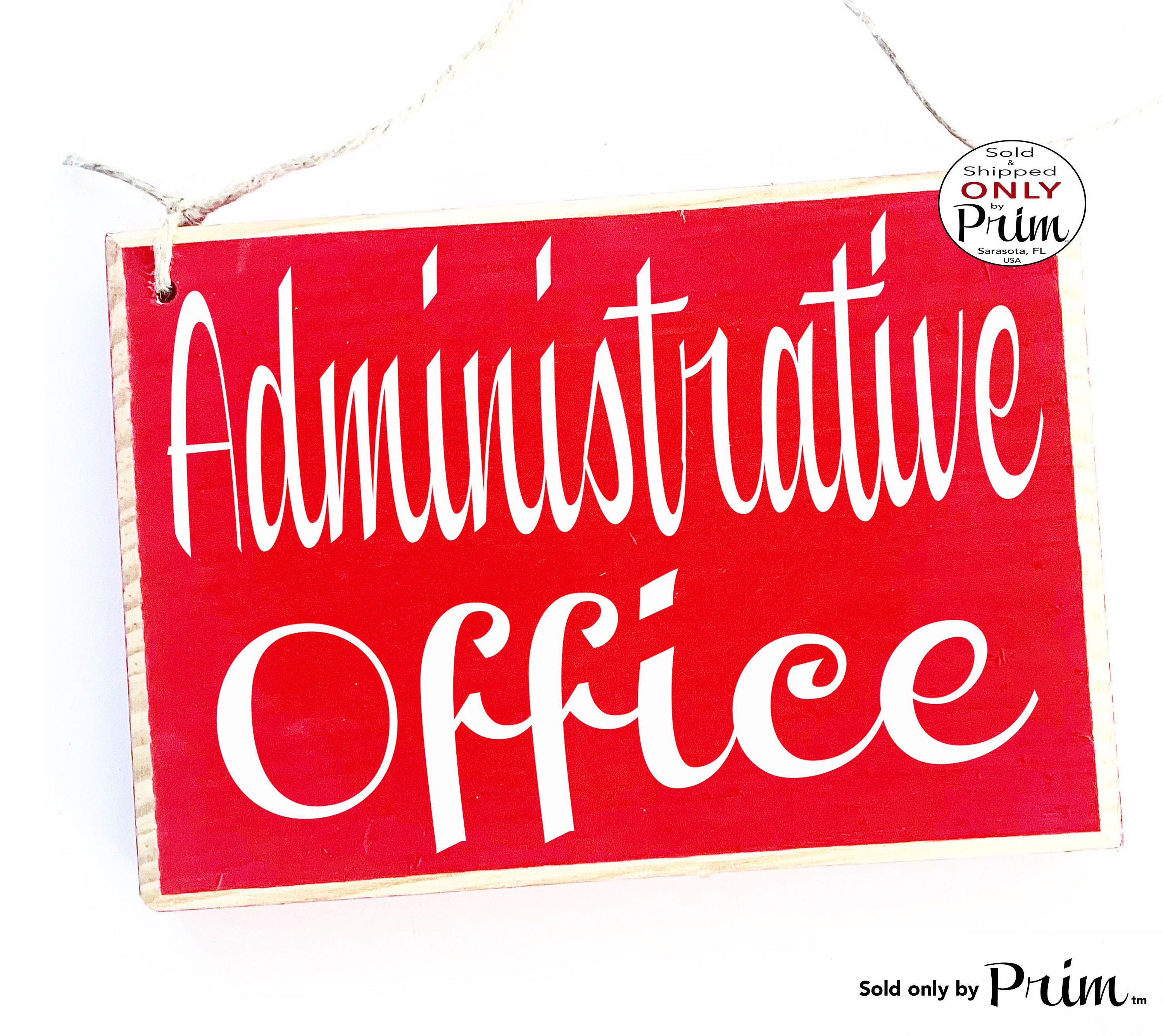 8x6 Administrative Office Custom Wood Sign Front Office | Etsy