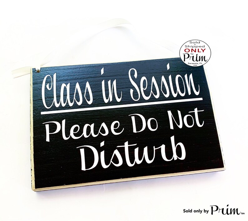 8x6 Class in Session Please Do Not Disturb Custom Wood Sign - Etsy