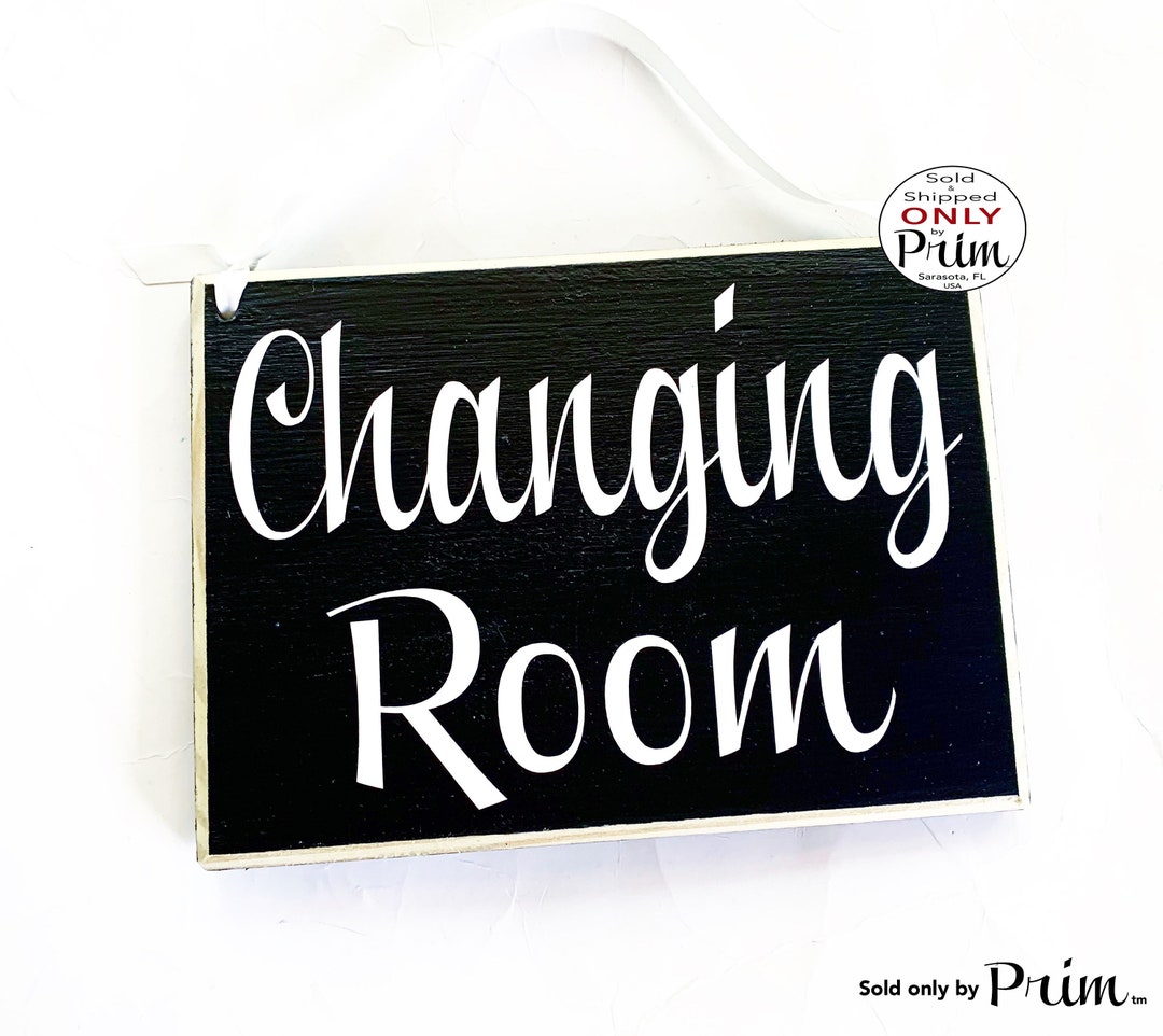 8x6 Changing Room Custom Wood Sign | Salon Shop Retail Store Nursery ...