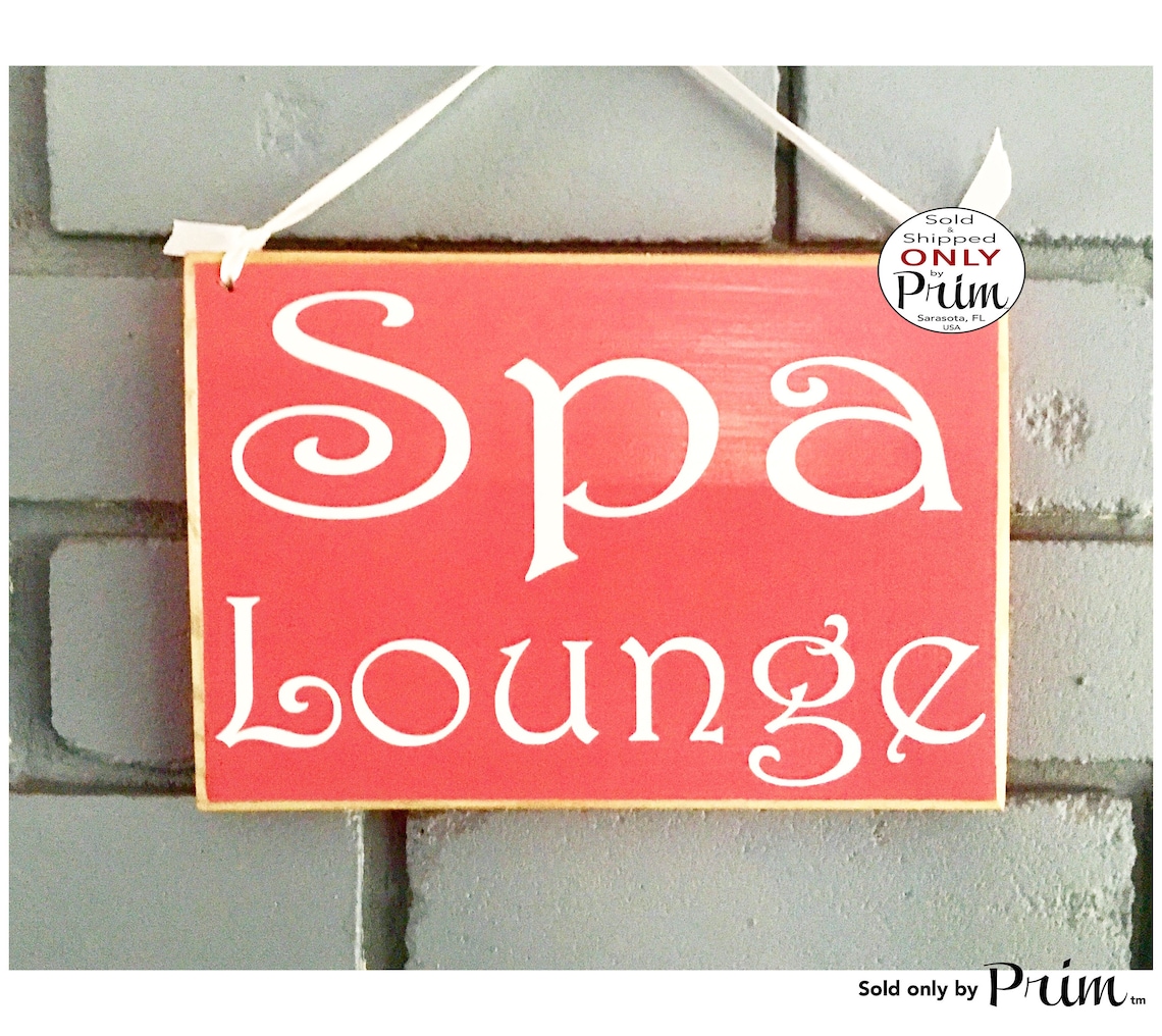 8x6 Spa Lounge Custom Wood Sign Service Salon Massage Facial - Etsy