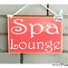 8x6 Spa Lounge Custom Wood Sign Service Salon Massage Facial Business ...