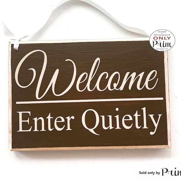 Enter Quietly - Etsy