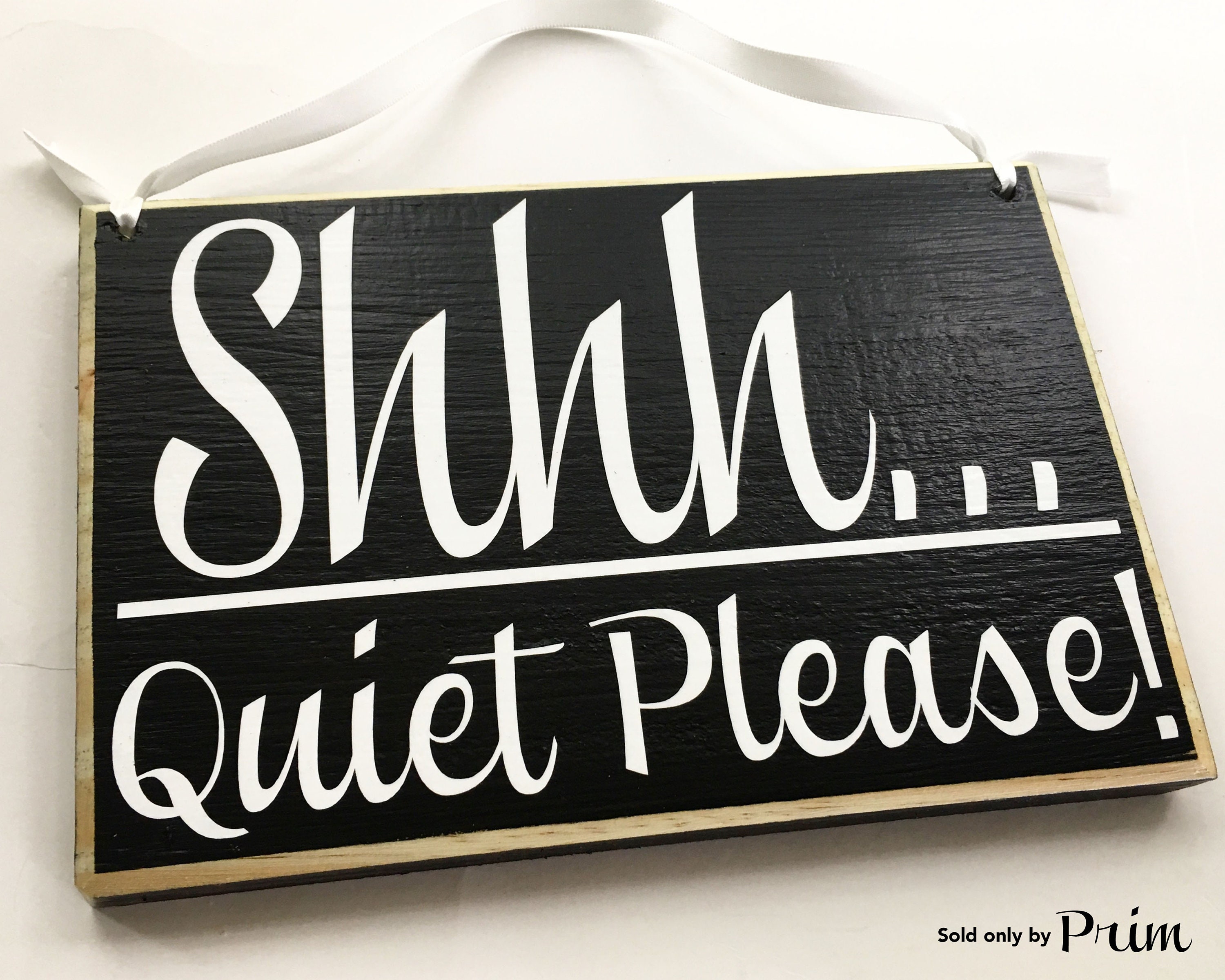 8x6 Shhh Quiet Please Custom Wood Sign In Session Spa Do Not | Etsy