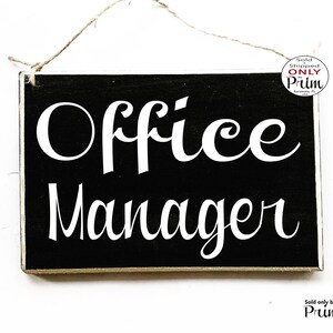8x6 Office Manager Custom Wood Sign Executive Suite Management ...