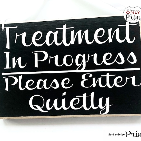 Enter Quietly in Progress Sign - Etsy