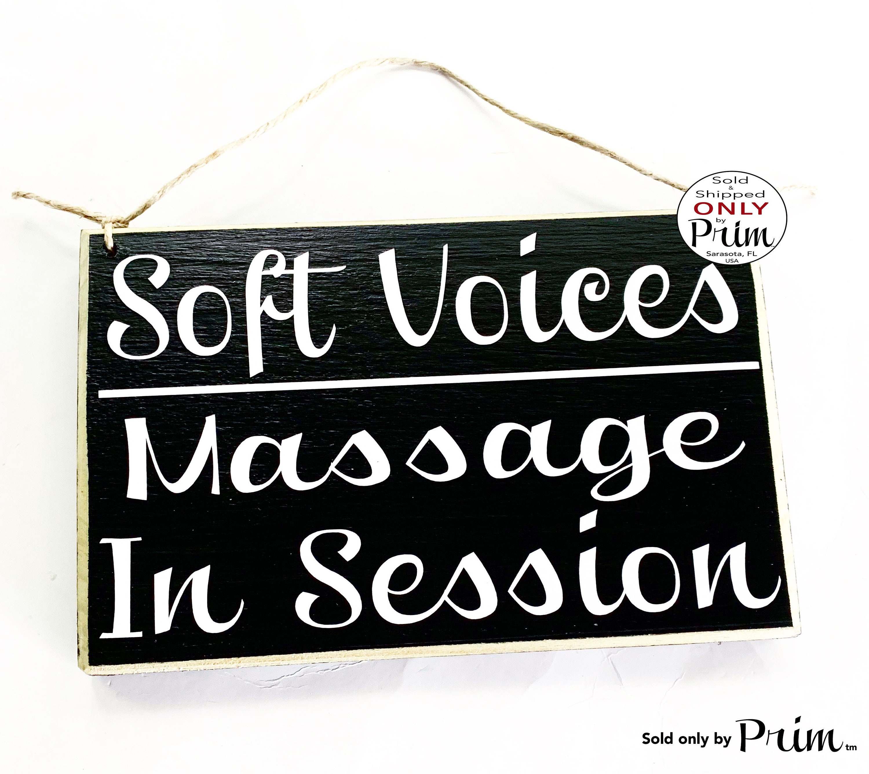 8x6 Soft Voices Massage In Session Therapy Spa Salon Custom | Etsy