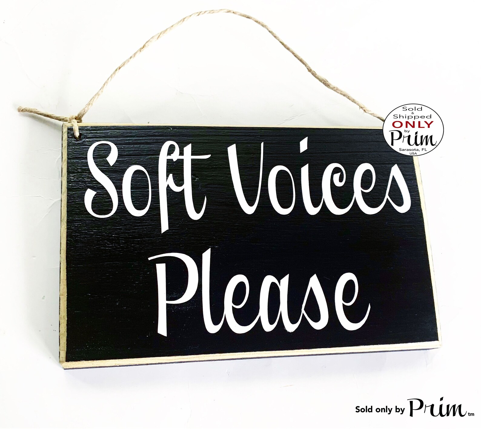 8x6 Soft Voices Please Custom Wood Sign Massage in Session - Etsy