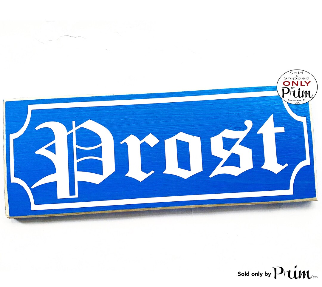 14x6 German Prost Custom Wood Sign Good Appetite Dining Room Kitchen ...