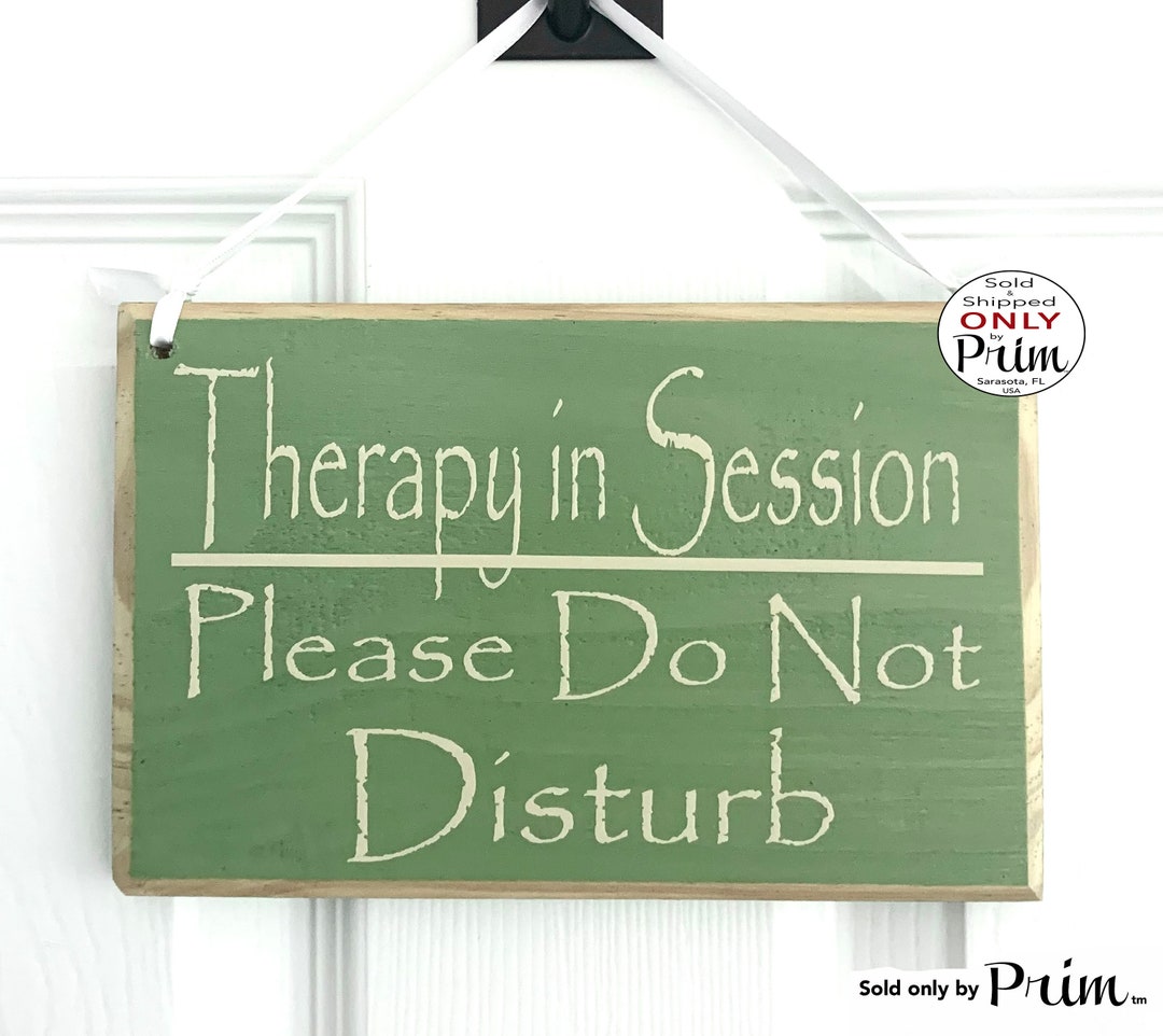 8x6 Therapy in Session Please Do Not Disturb Custom Wood Sign | Spa ...