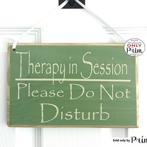 8x6 Therapy in Session Please Do Not Disturb Custom Wood Sign | Spa ...
