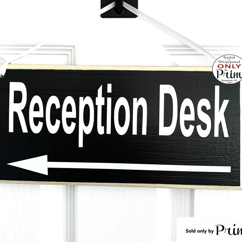 White Reception Desk - Etsy