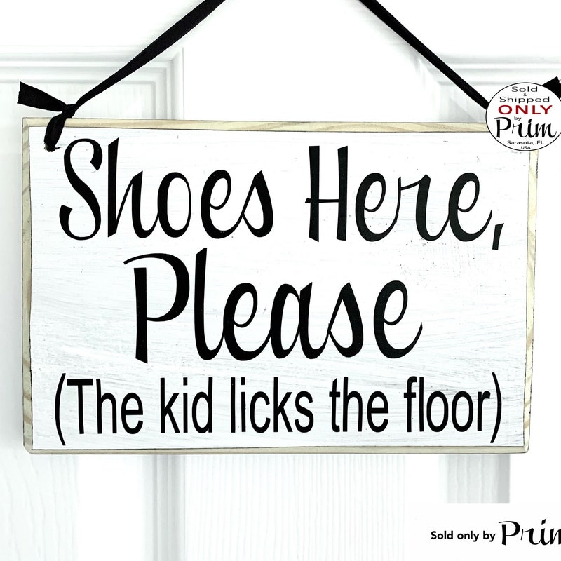 No Shoes Funny Sign - Etsy