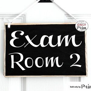 8x6 Exam Room Number Custom Wood Sign Patient Room Client Room ...