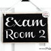 8x6 Exam Room Number Custom Wood Sign Patient Room Client Room - Etsy