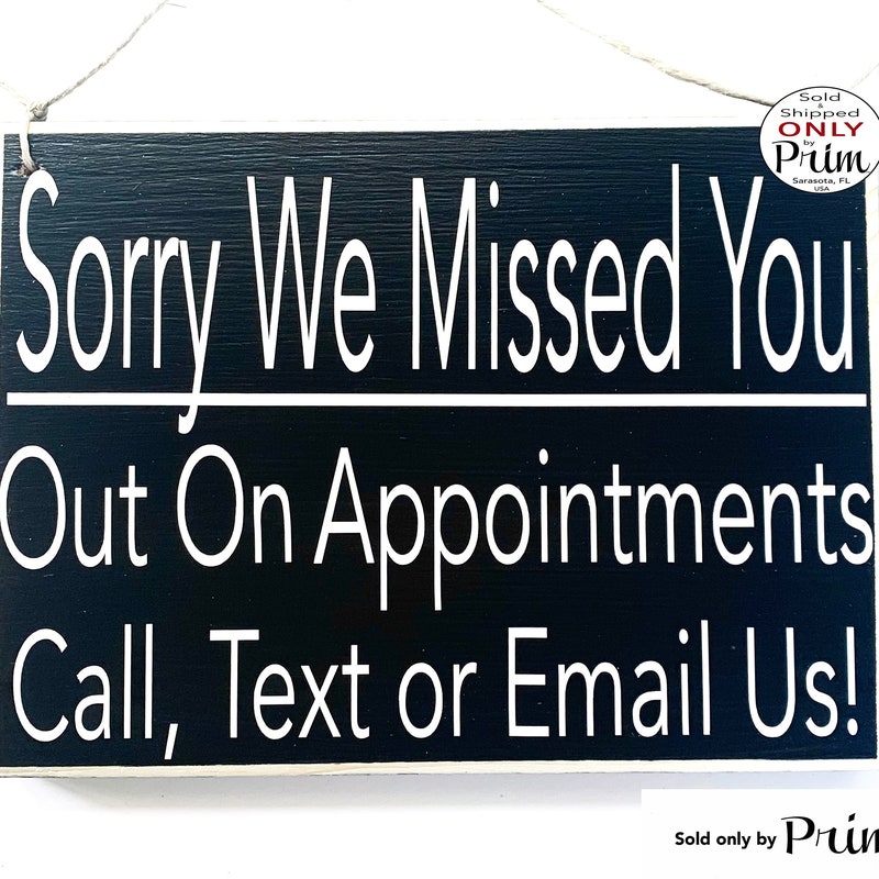Sorry We Missed You Sign - Etsy