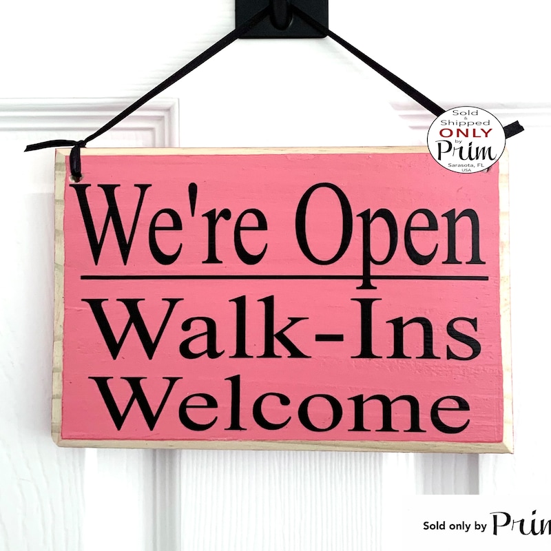 Walk in Welcome Sign - Etsy