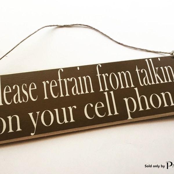 Cell Phone Sign - Etsy