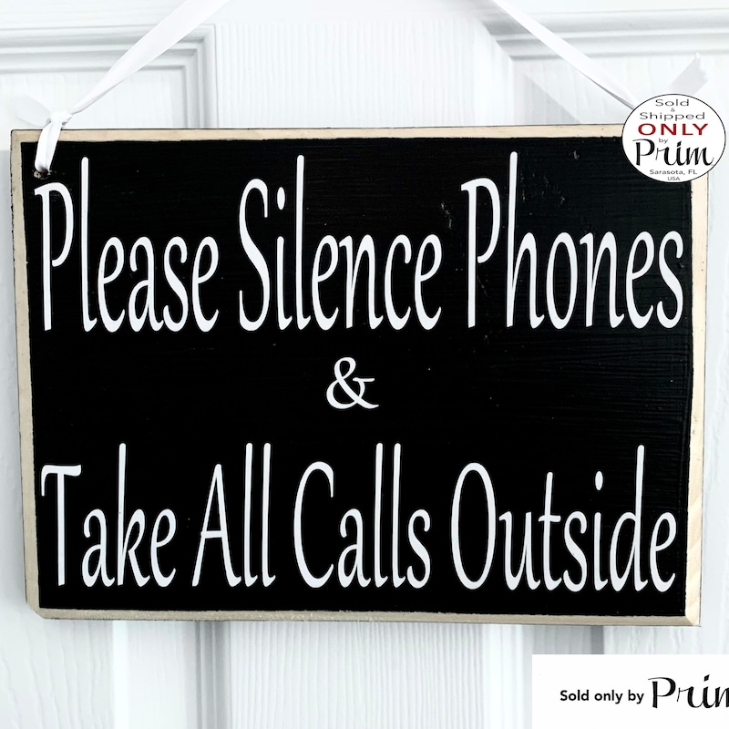 Please Silence Cell Phone Signs - Etsy