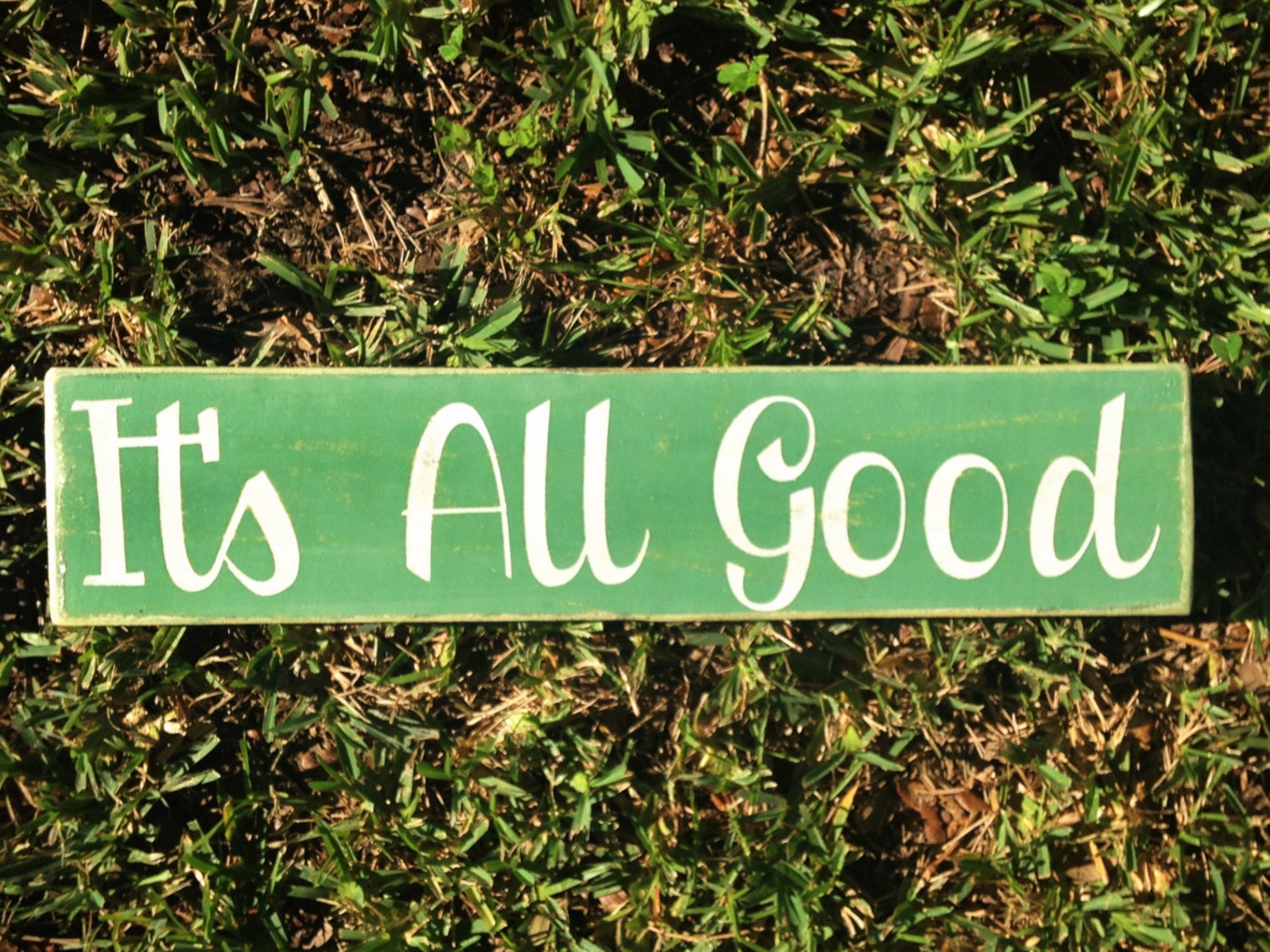 18x4 It's All Good Custom Wood Sign Moving on Motivation - Etsy