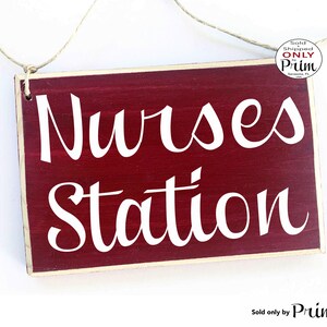 8x6 Nurses Station Custom Wood Sign Work Doctor's Office Physician ...