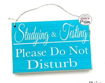 Quiet Testing Sign - Etsy
