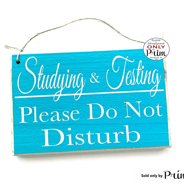 Studying in Progress Door Sign - Etsy