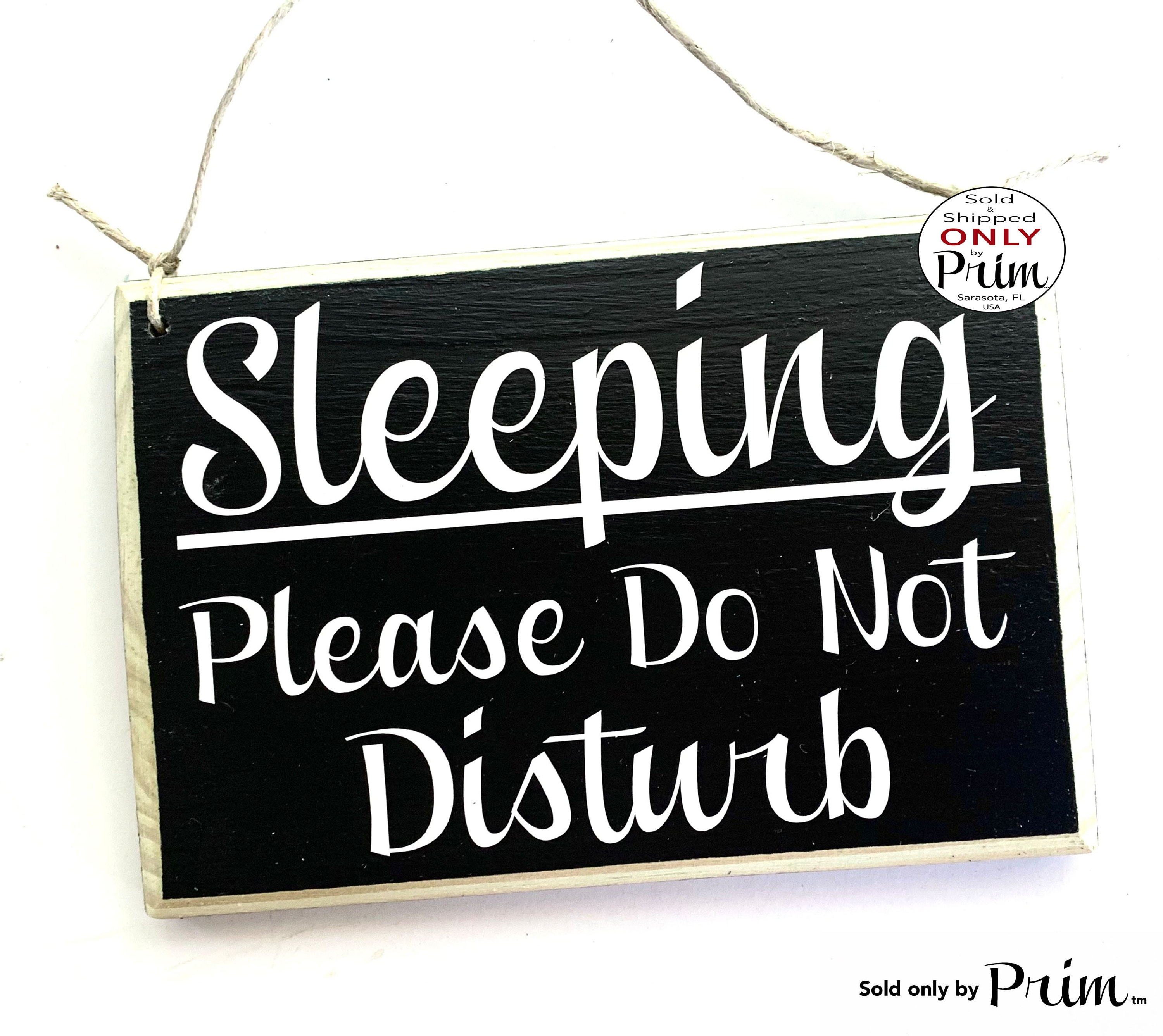No Sleeping Sign