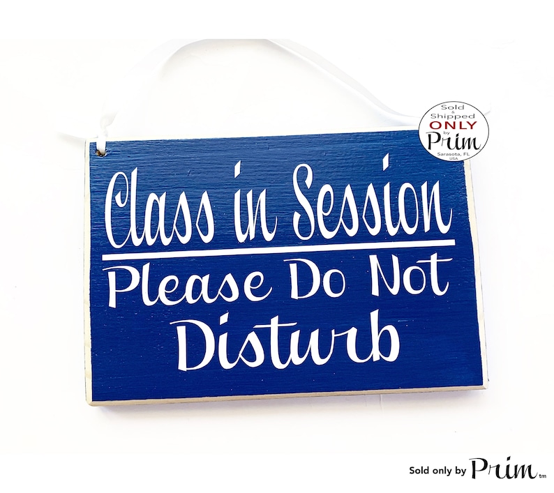 8x6 Class in Session Please Do Not Disturb Custom Wood Sign Teacher ...