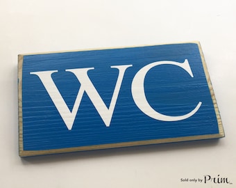 WC Custom Wood Sign 10x8 Bathroom Restroom Bath Loo German | Etsy