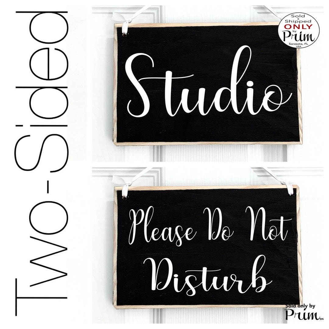 8x6 Studio Please Do Not Disturb Custom Wood Sign Appointment in ...