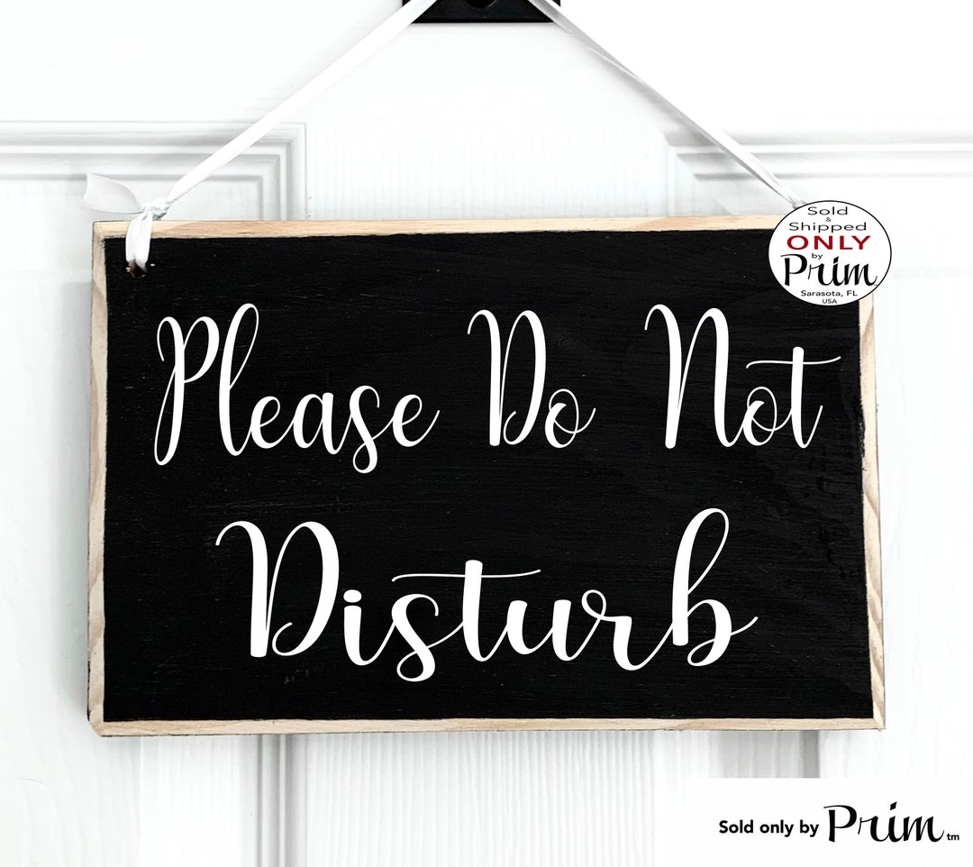 8x6 Please Do Not Disturb Custom Wood Sign Busy Focus Time Work Virtual ...