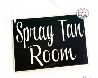 8x6 the Tanning Room Custom Wood Sign Spray Tan Spa Service - Etsy