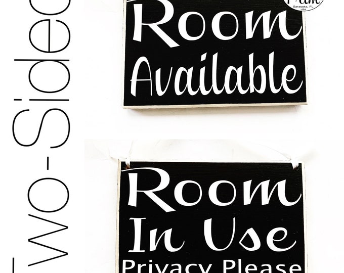 8x6 Room Available Room in Use Privacy Please Custom Wood Sign - Etsy
